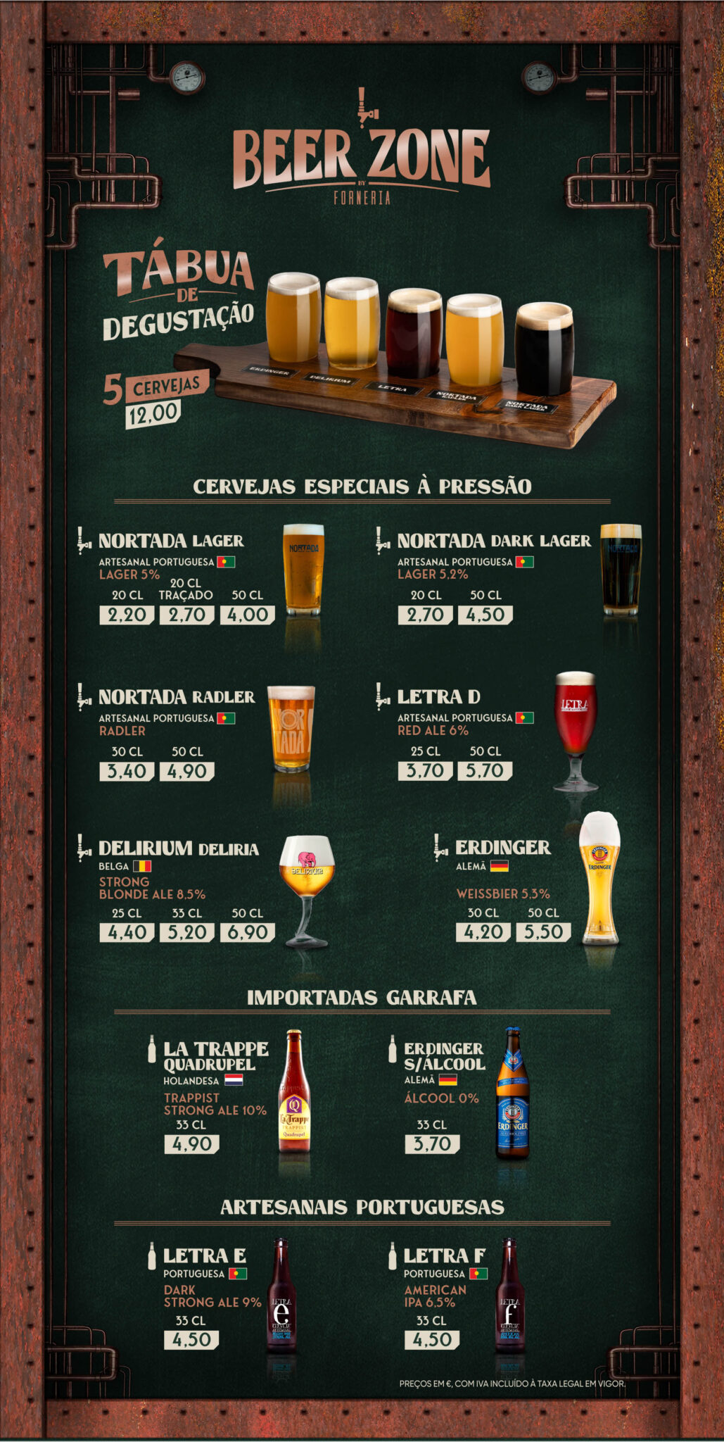 Menu Forneria - Almanaque de Sabores | Forneria Vila Real